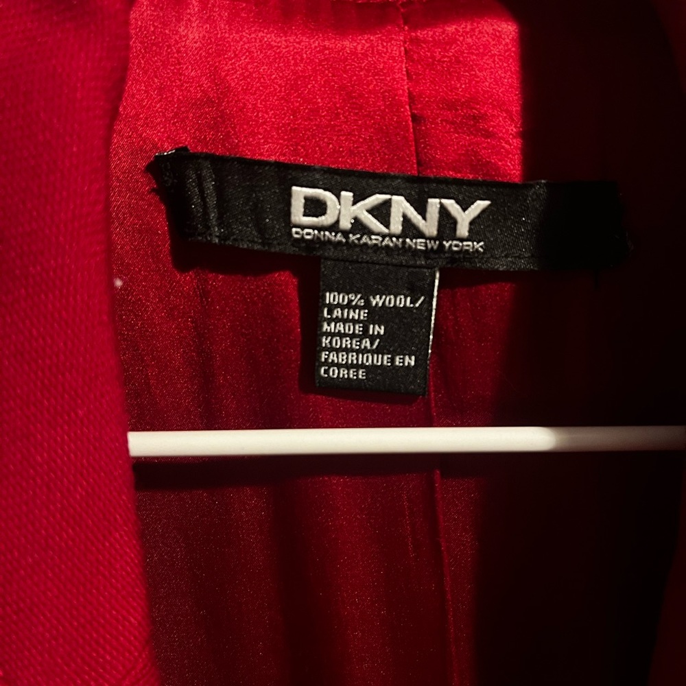 Dkny Red Trench Coat - Gem